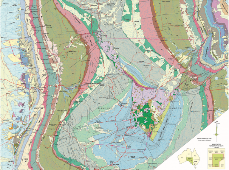 Geology of the Flinders Ranges map • Flinders Ranges Field Naturalists